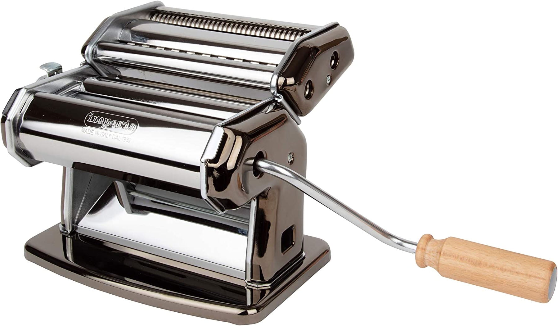 Imperia Pasta Maker Machine, Black, Made in Italy - Heavy Duty Steel ...