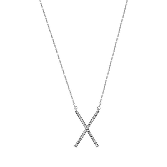 Imperial 1/20Ct TDW Diamond Alphabet X Pendant Necklace for Women in ...