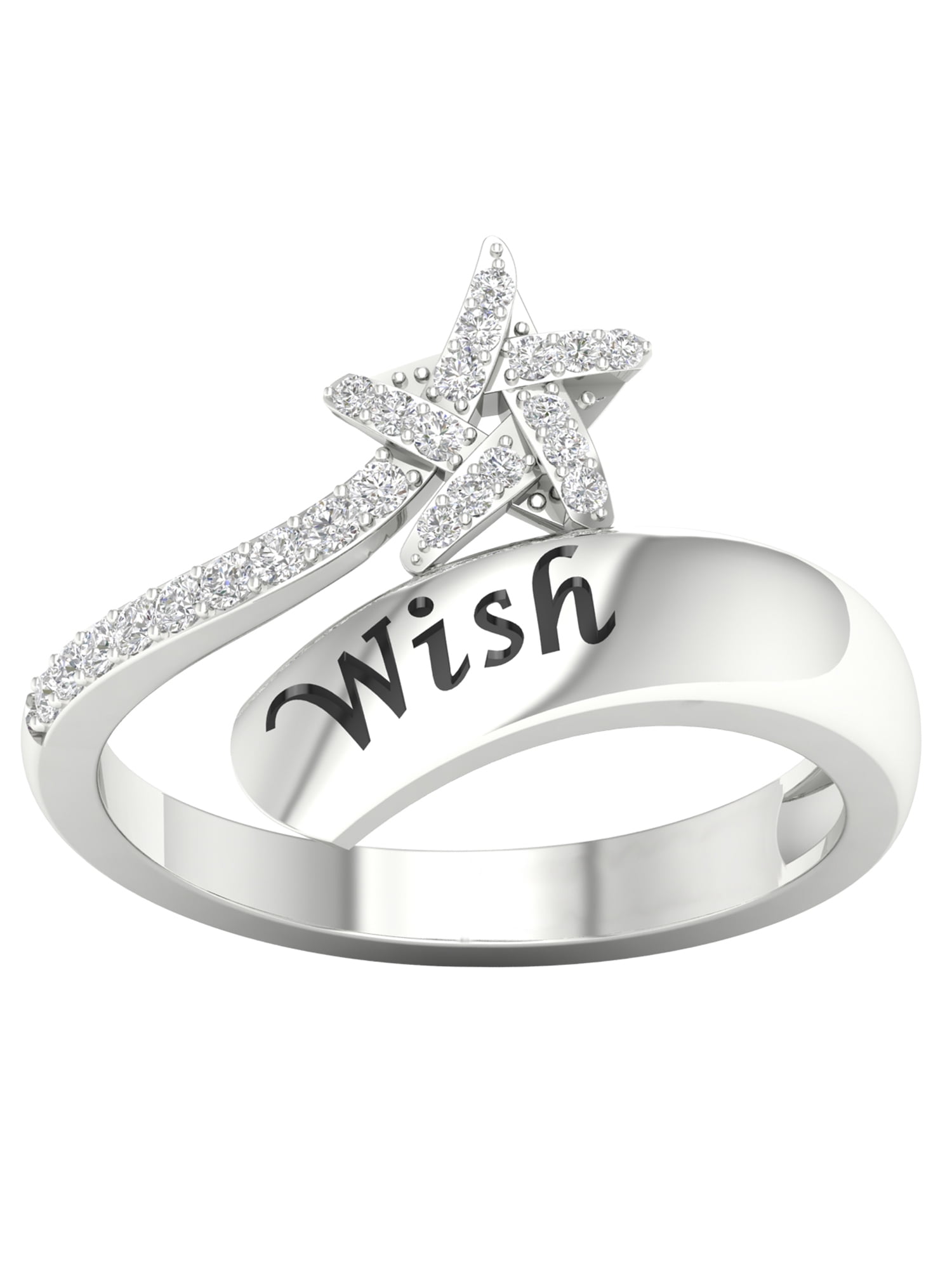 Imperial 1/8Ct TDW Diamond S925 Sterling Silver Wish Fashion Ring (H-I ...