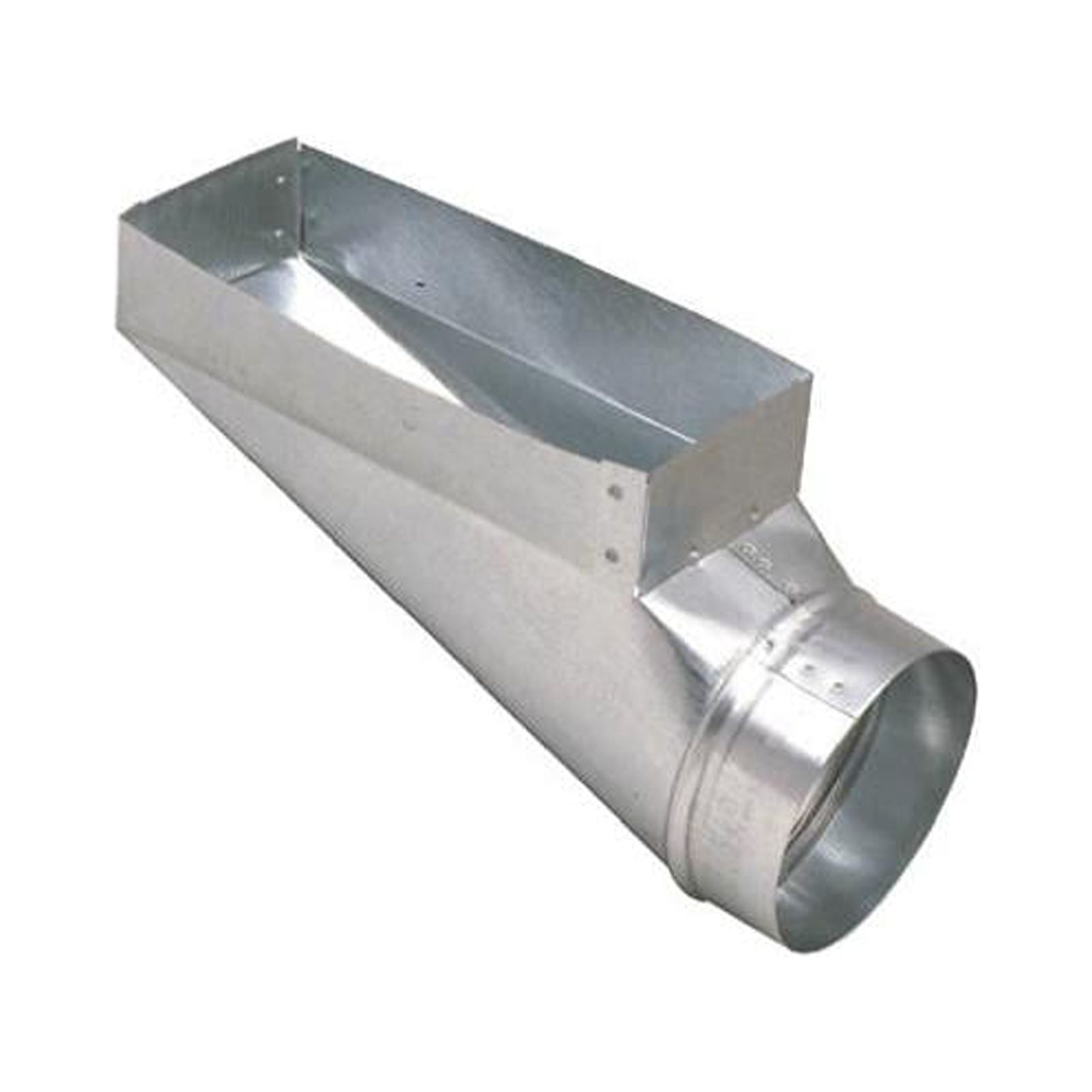 Imperial 10 in. H X 6 in. W Silver Galvanized Steel Straight Center End ...