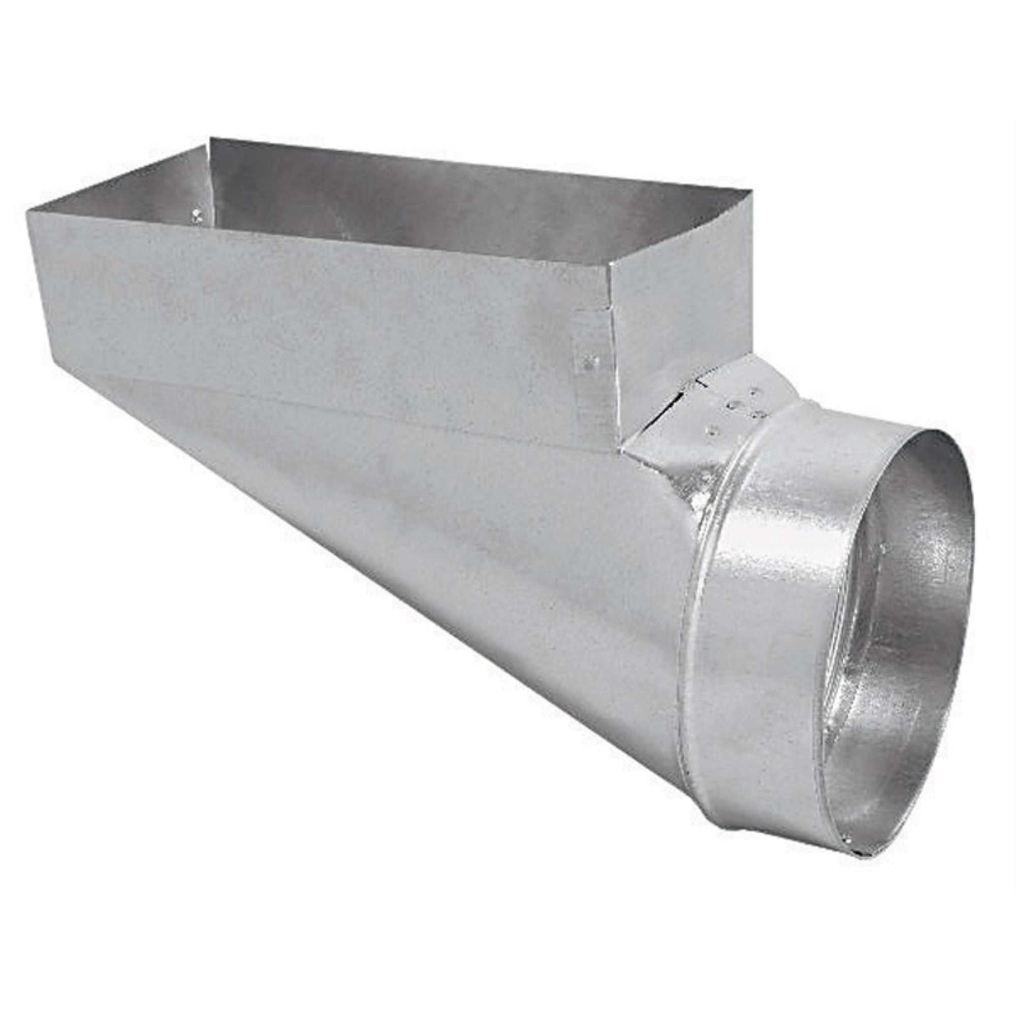 Imperial 47715 10 x 6 in. Silver Galvanized Steel Straight Center End ...