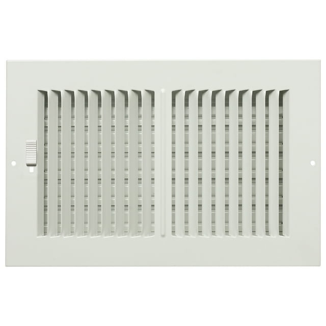 Imperial 10-inch x 6-inch White Sidewall Register, Rectangular ...