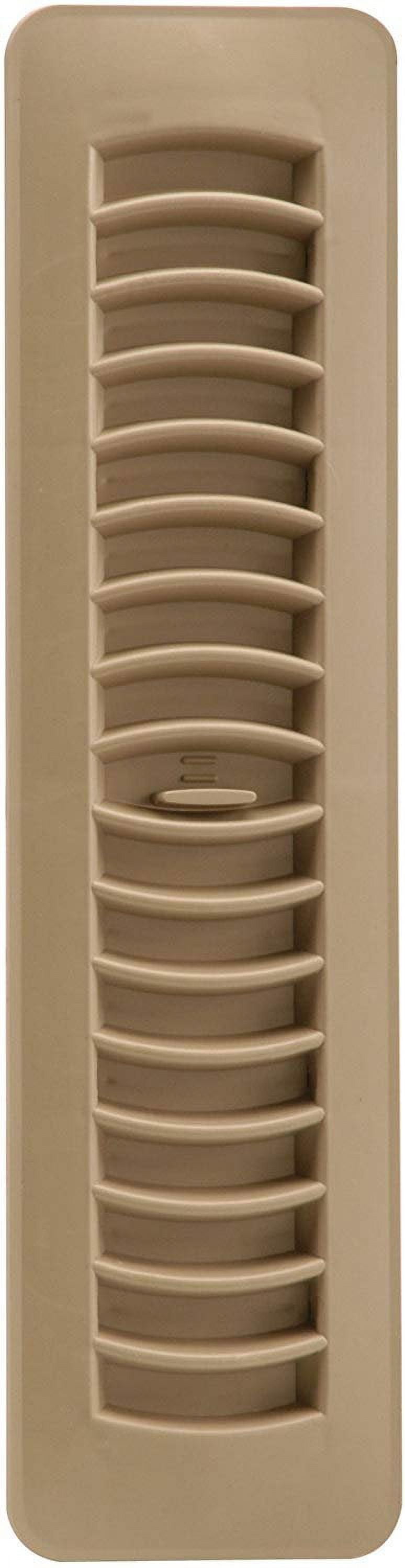 Imperial 2-1/4 In. x 12 In. Taupe Plastic Louvered Floor Register ...