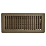 Imperial 4-inch x 10-inch Chocolate Steel Painted Louvered, Floor ...