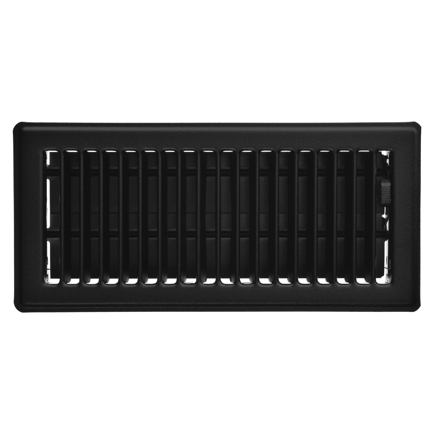 Imperial 4-inch x 10-inch Matte Black Steel Painted Louvered, Floor ...