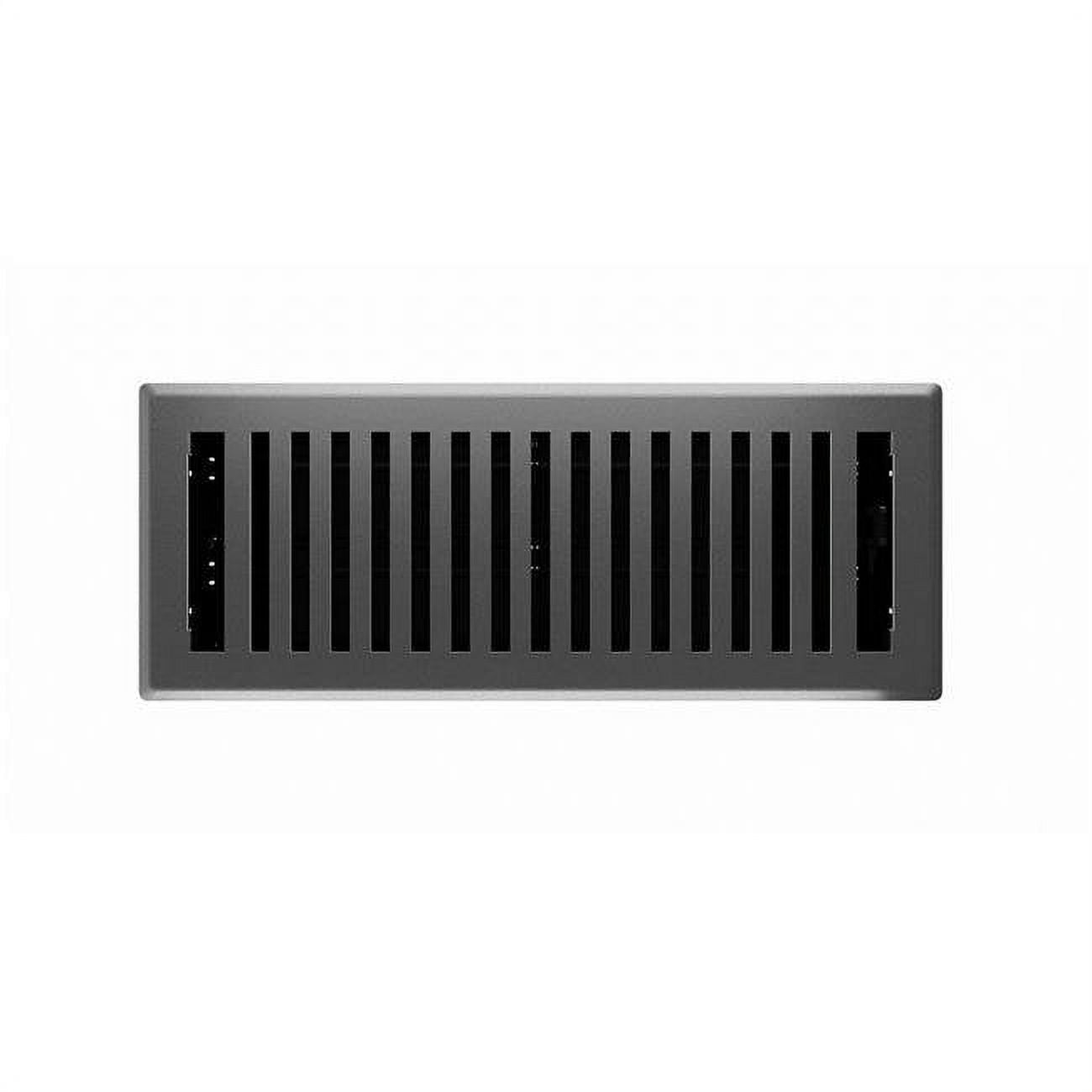 Imperial 4-inch by 12-inch Grey Granite Floor Register with Multi ...