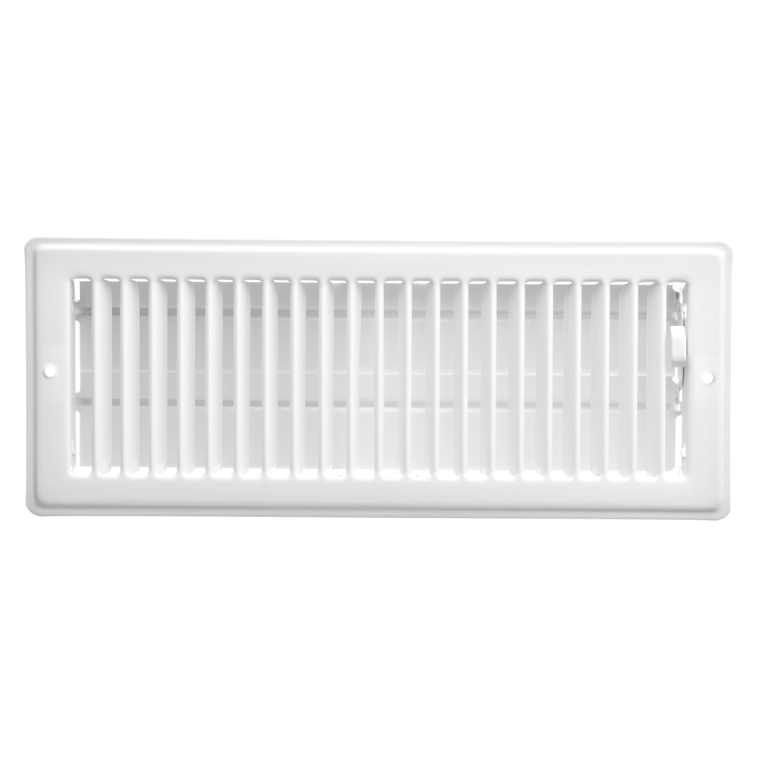 Imperial 4-inch x 12-inch White Steel Painted Louvered Ceiling Register ...