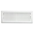 Imperial 4-inch x 12-inch White Steel Painted Louvered Ceiling Register ...