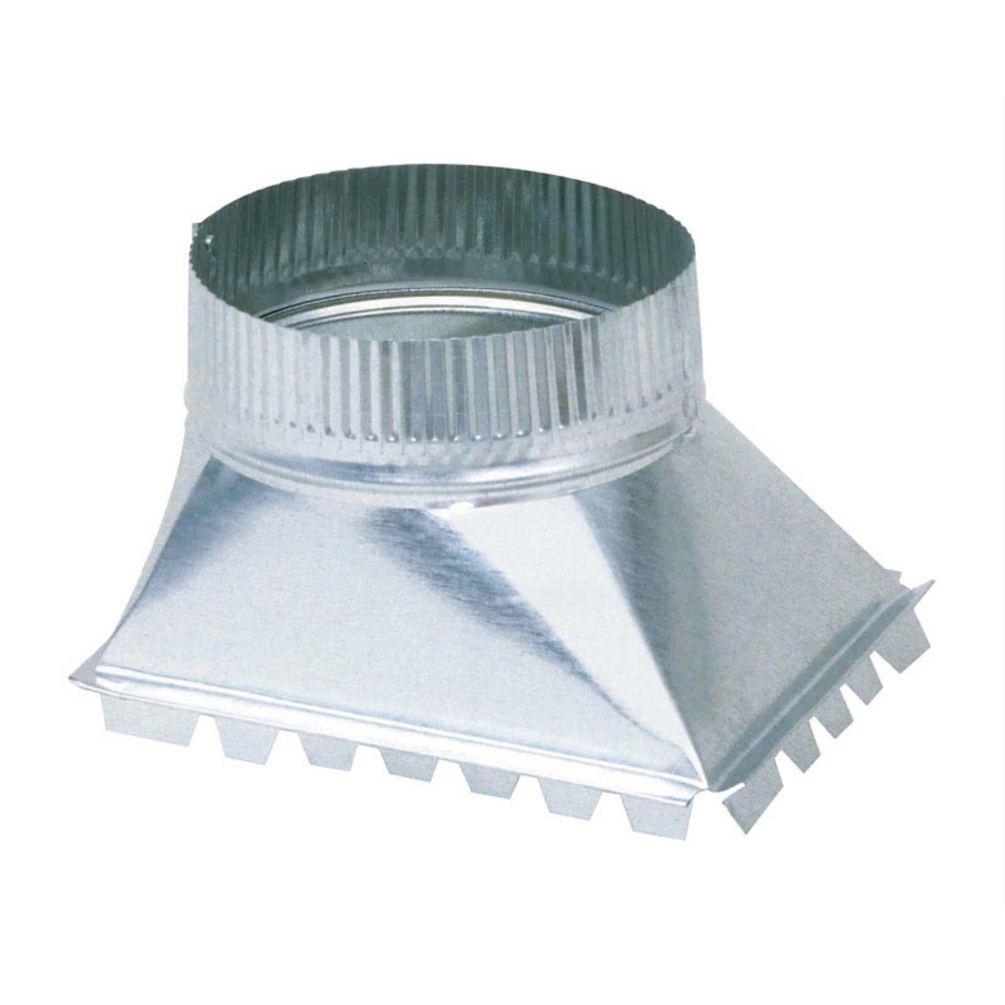 Imperial 6 in. D X 6 in. D 90 deg Galvanized Steel Side Take Off ...