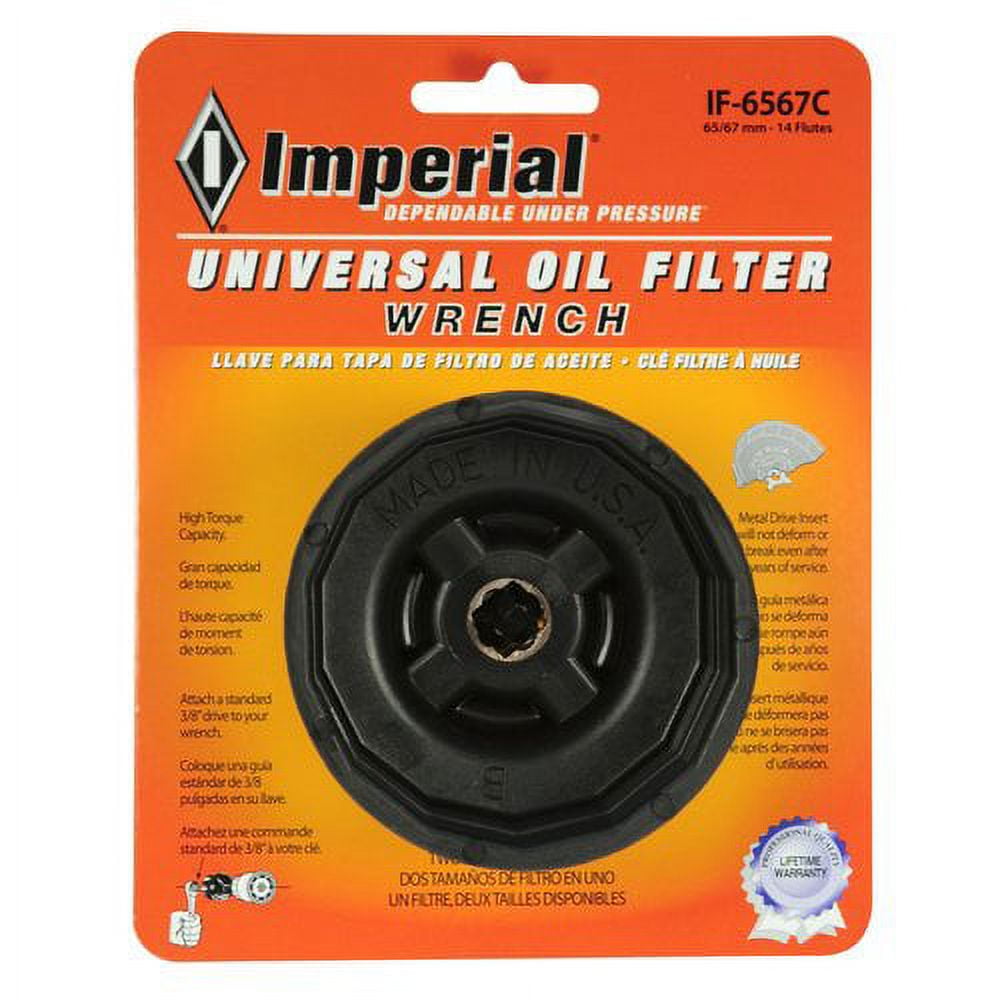 Imperial 65mm-67mm Oil Filter Removal Tool Wrench - Walmart.com