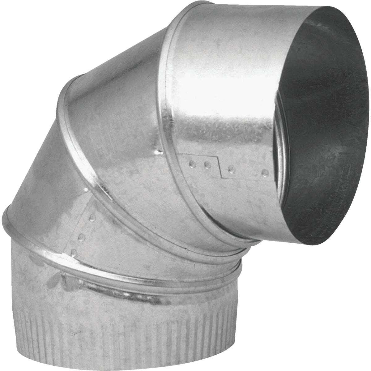 Imperial Adjustable Furnace Elbow - 7 In. D, Galvanized Steel, 90 Deg ...