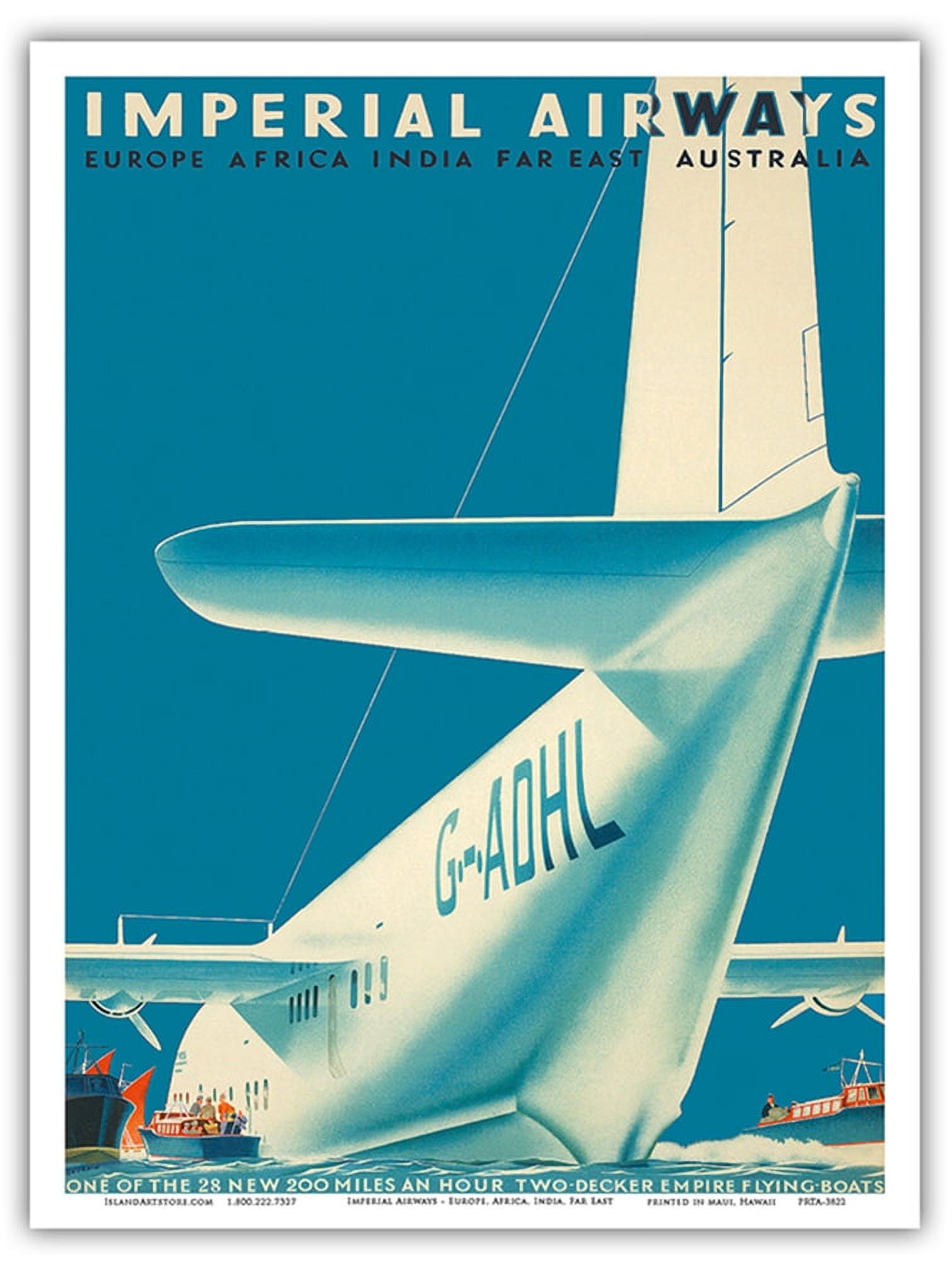 Imperial Airways - Europe Africa India Far East Australia - Two Decker ...