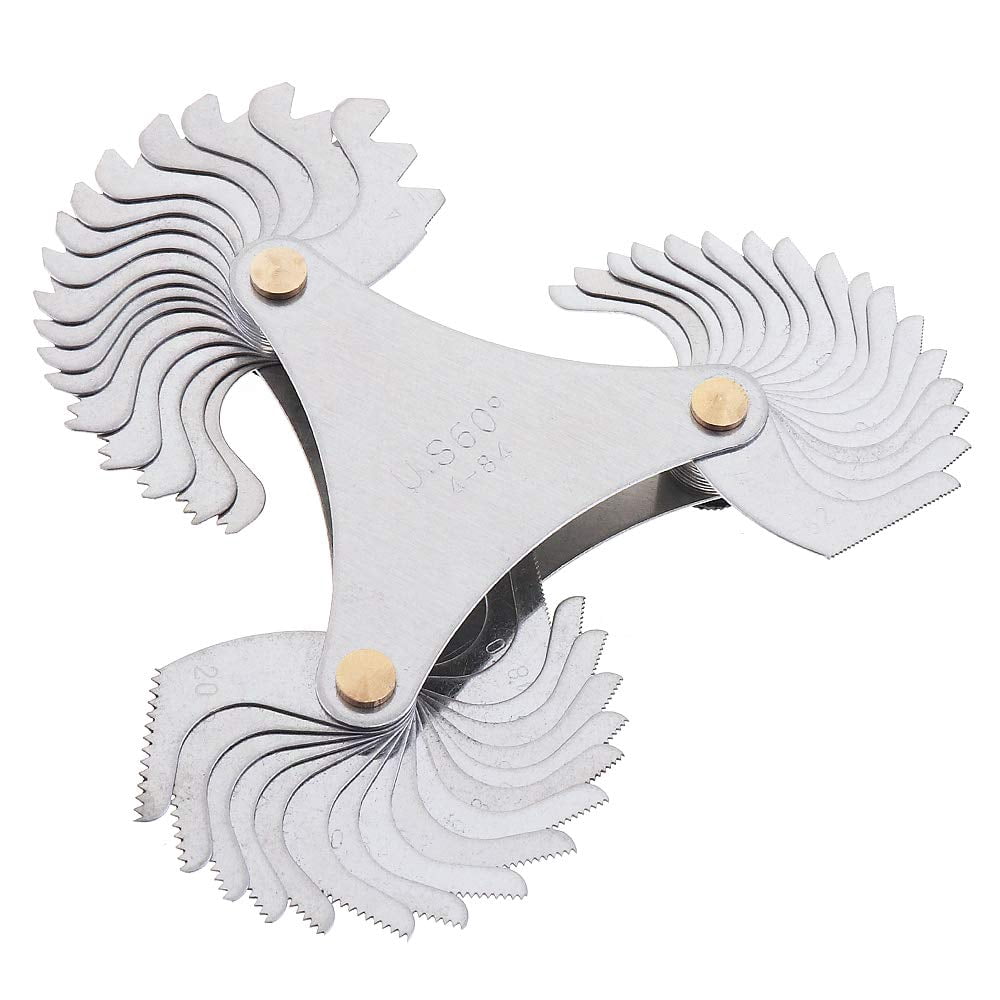 Imperial America SAE Screw Thread Pitch Gauge, Stainless Steel US ...