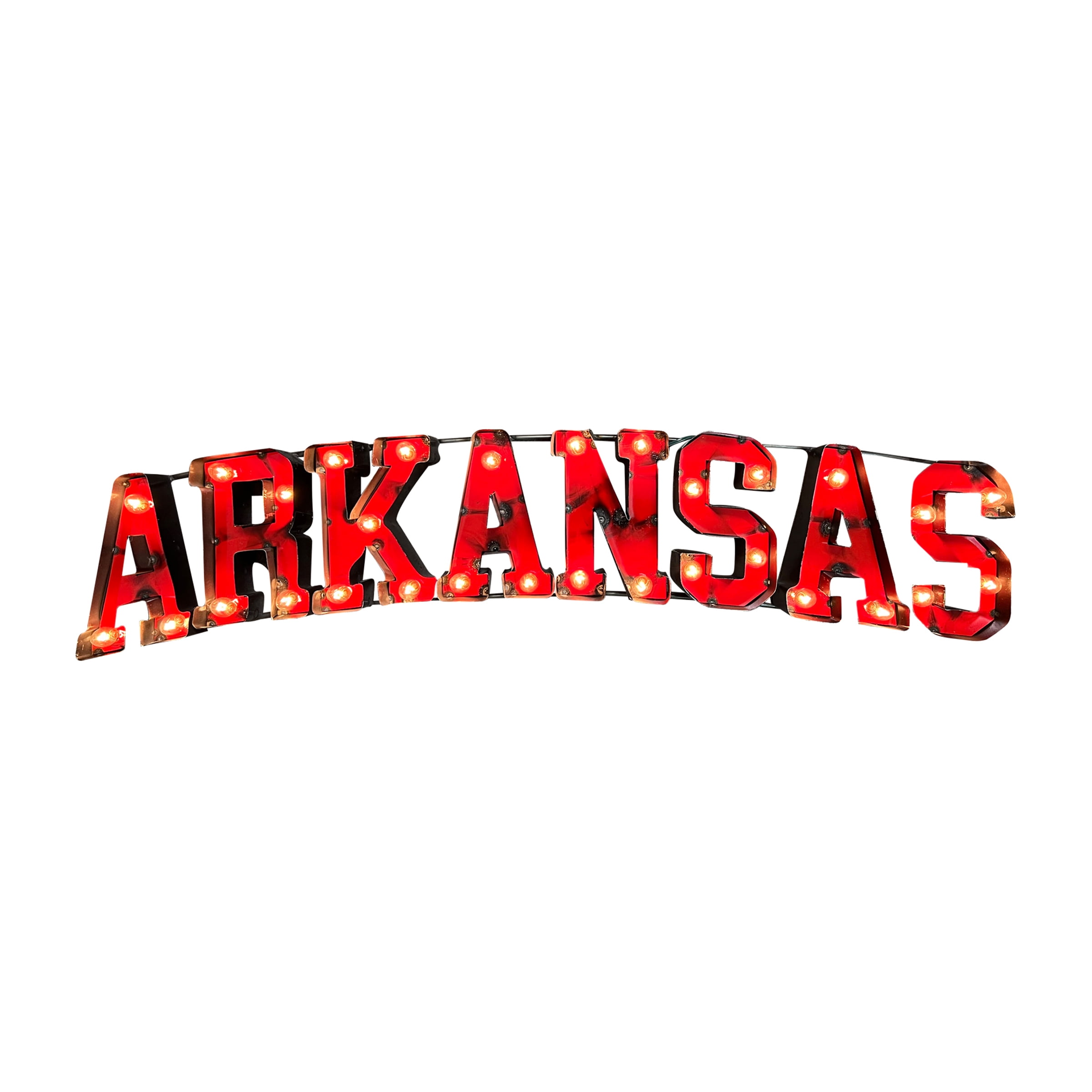 Imperial Arkansas Razorbacks Logo Lighted Recycled Metal Sign - Walmart.com