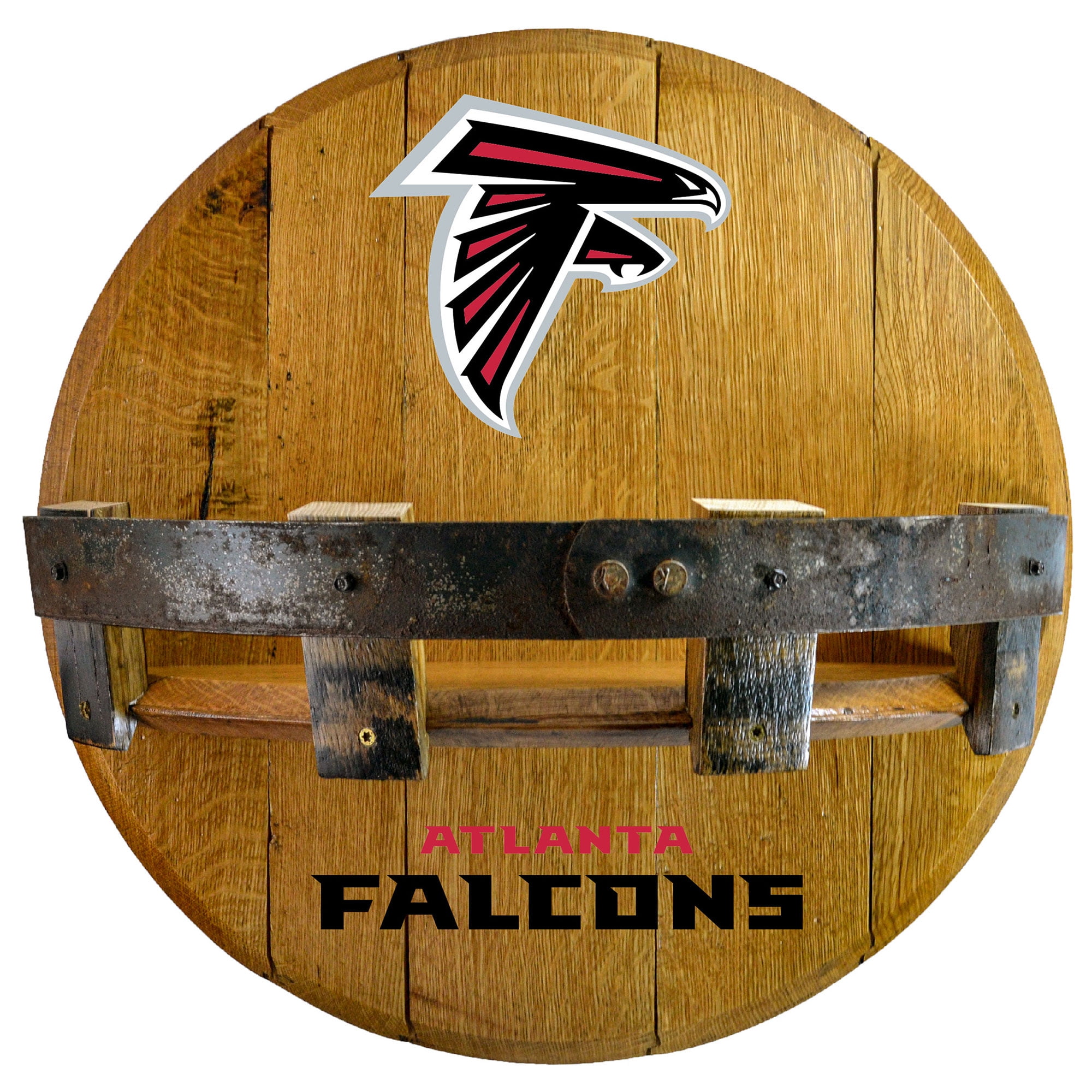 Imperial Atlanta Falcons 21'' Reclaimed Oak Bar Shelf - Walmart.com