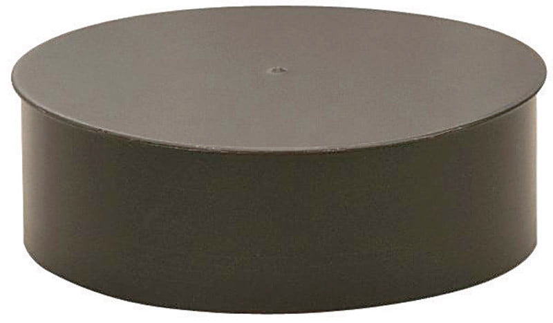 Imperial 7" Black Matte Stove Pipe End Cap, Durable Steel Construction ...