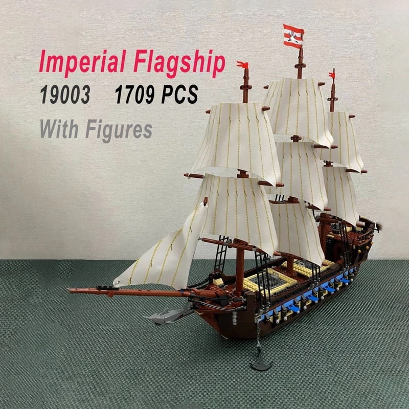 Imperial Battleship Caribbean Building Blocks Set Flagship Model ...
