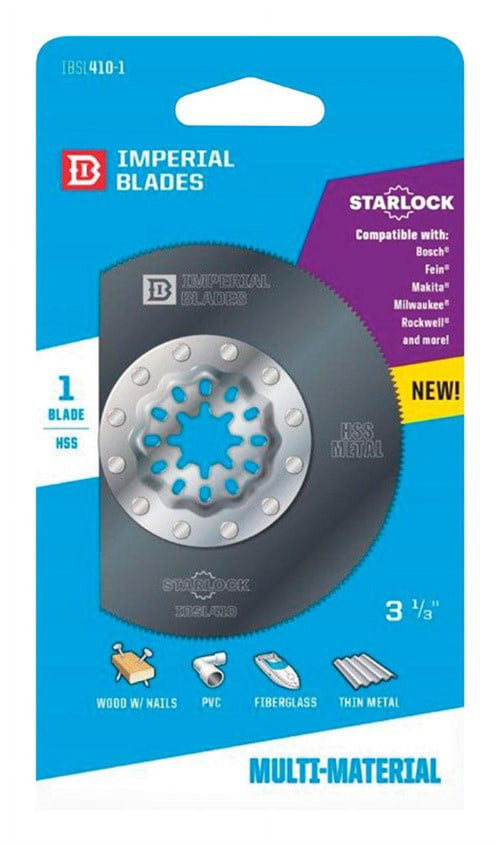 Imperial Blade IBSL410-1 Starlock 3-3/8 in. Thin Metal Segment Blade, 1 ...