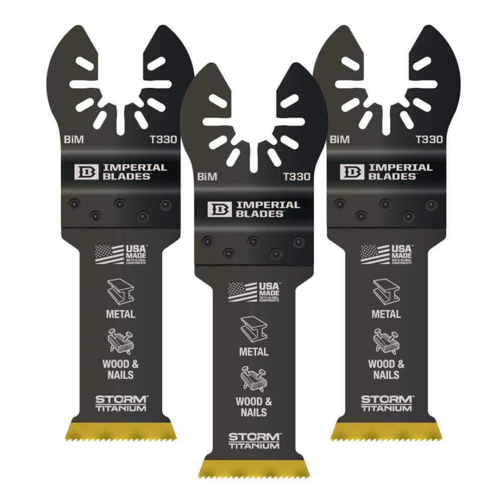 Imperial Blades One Fit 1-1/8In Storm Titanium Metal Blade 3Pc ...