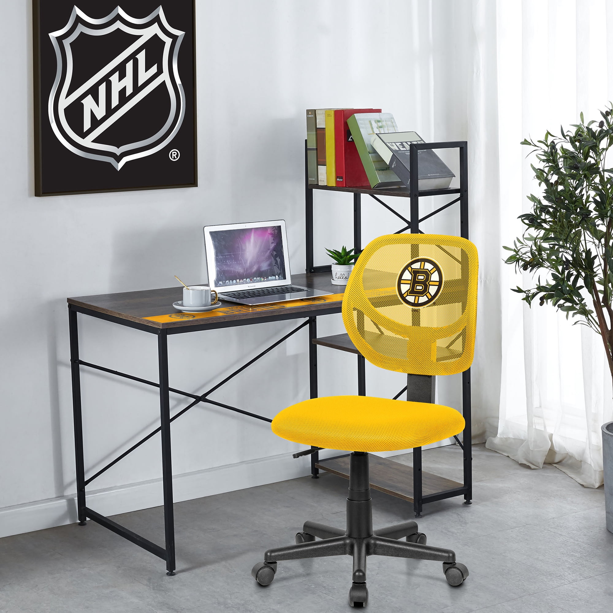 Imperial Boston Bruins Team Logo Desk & Office Chair Set - Walmart.com