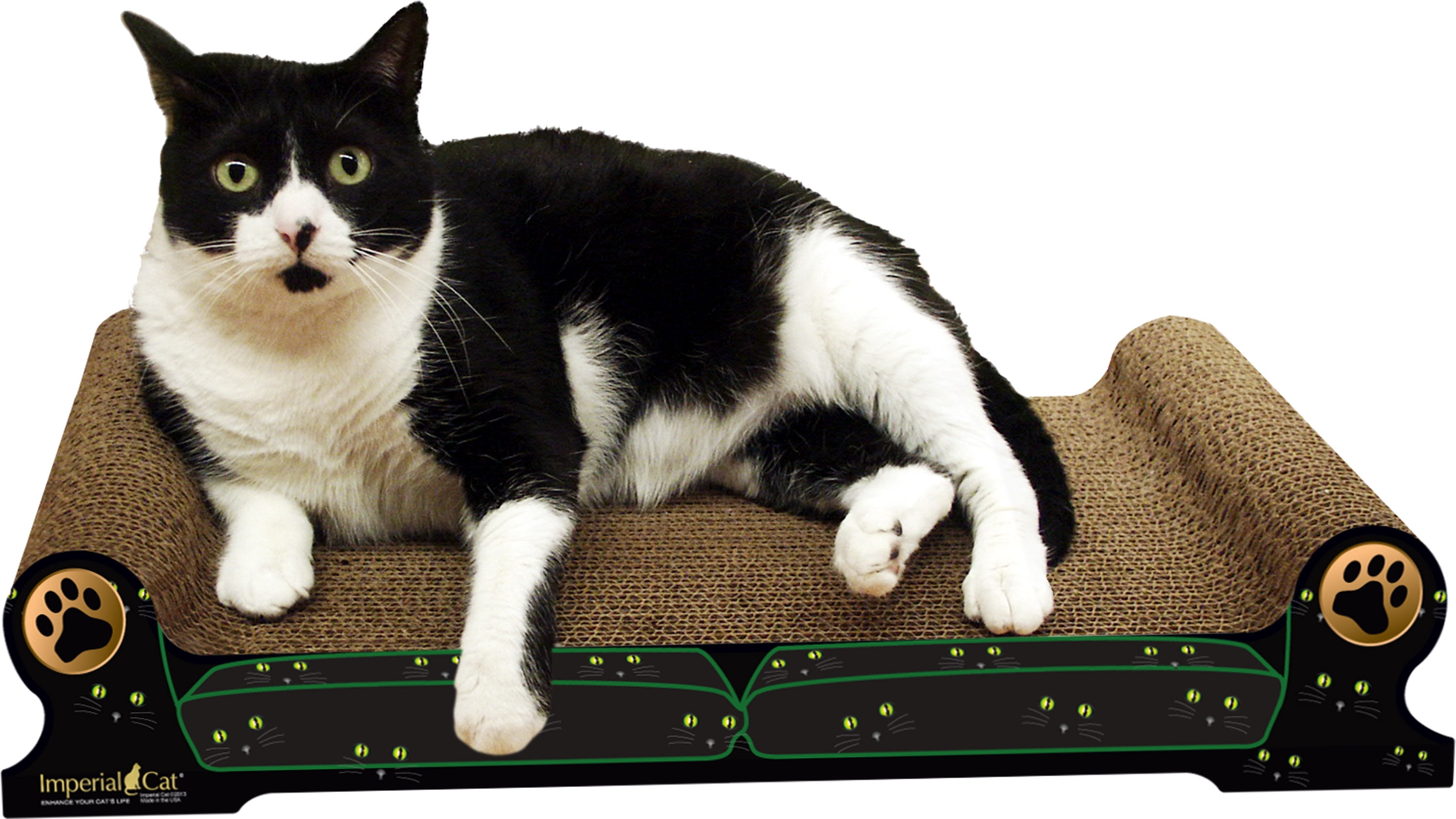 Imperial Cat Scratch 'n Shapes Large Sofa Cat Scratcher, Cat Eye ...