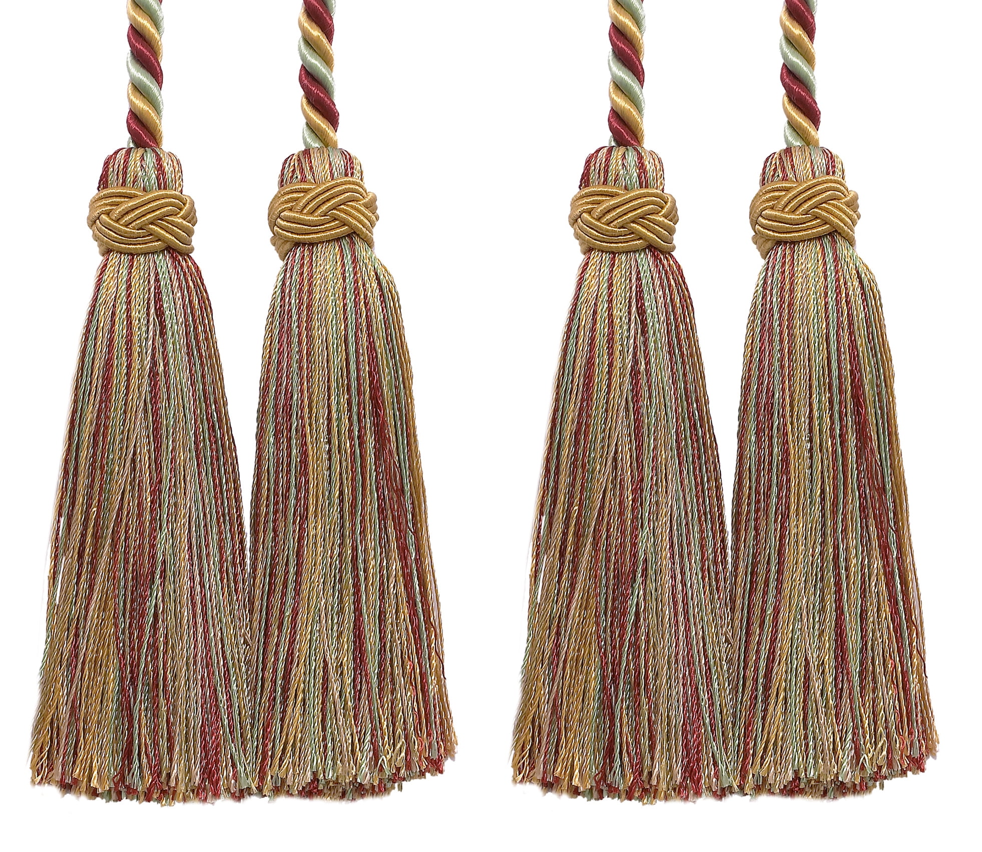 Imperial Collection Double Tassel Curtain and Drapery Tieback ...