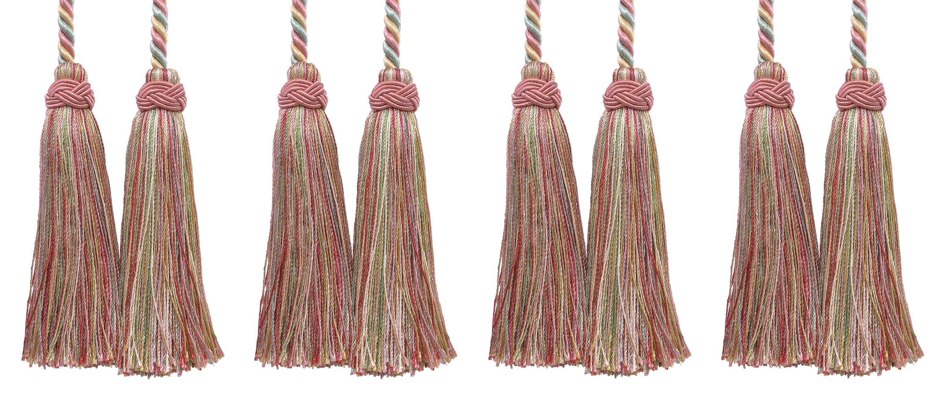 Imperial Collection Double Tassel Curtain and Drapery Tieback / Holdback, 4" Tassel (10cm), 26 ...