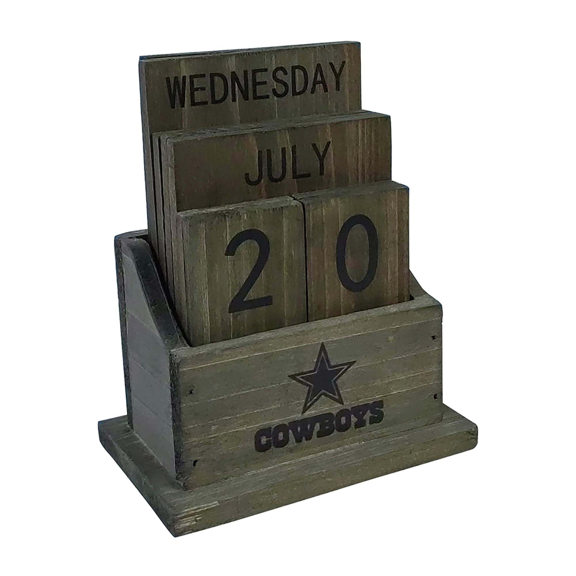 Imperial Dallas Cowboys Desk Wood Block Calendar with Team Logo ... Imperial Dallas Cowboys Desk Wood Block Calendar with Team Logo ...