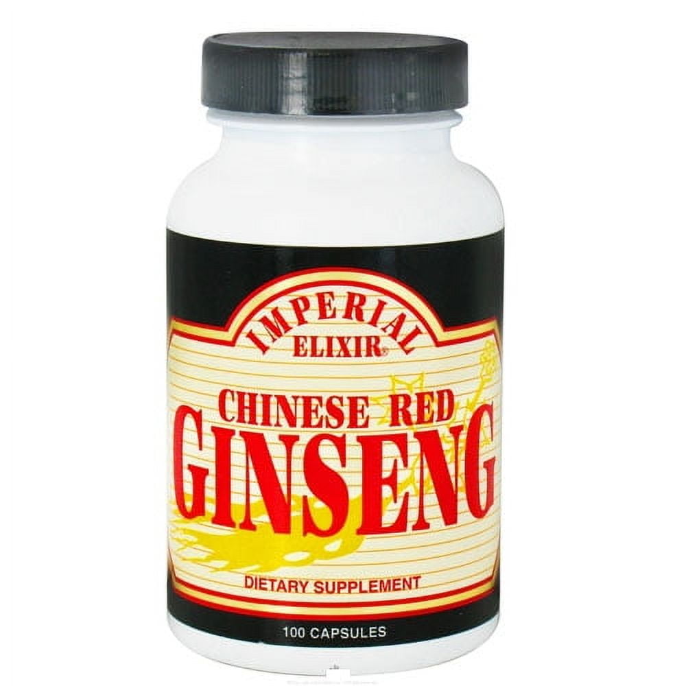 Imperial Elixir Chinese Red Ginseng Capsules - 100 Ea - Walmart.com