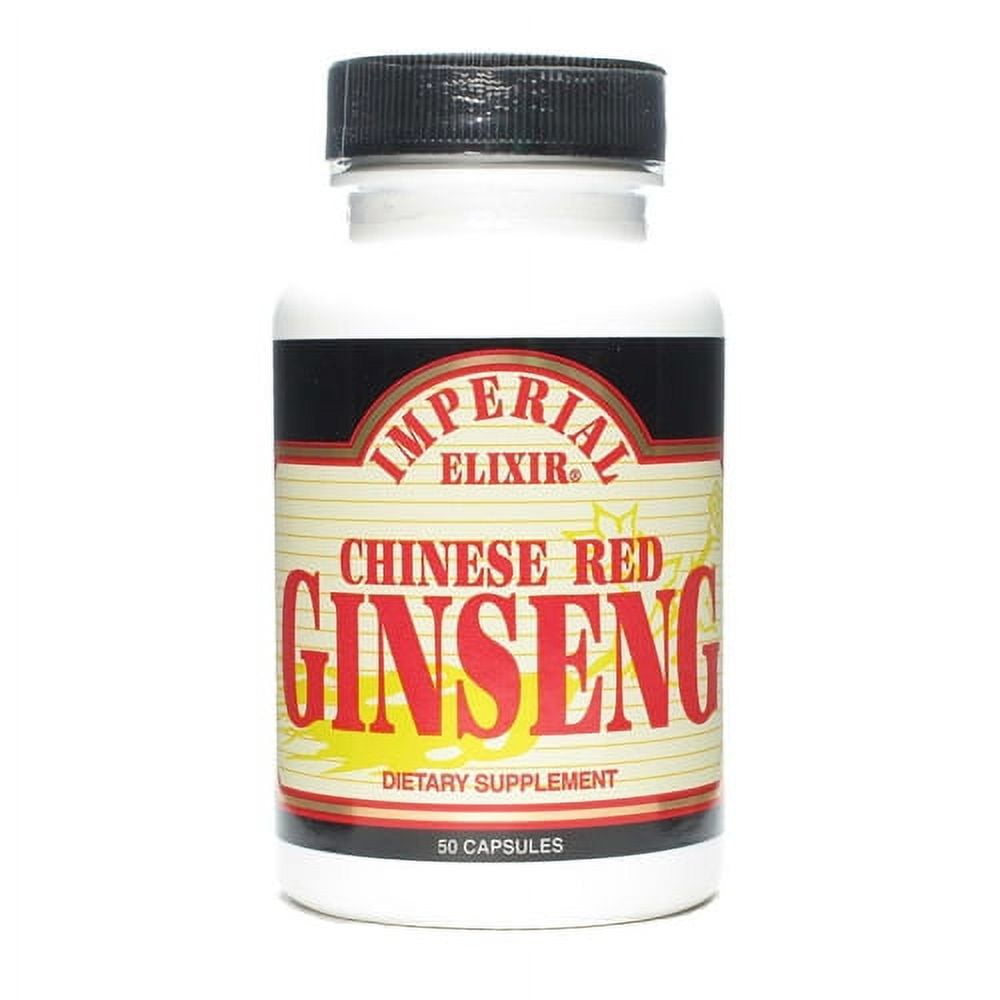 Imperial Elixir Chinese Red Ginseng Capsules - 50 Ea, 3 Pack - Walmart ...