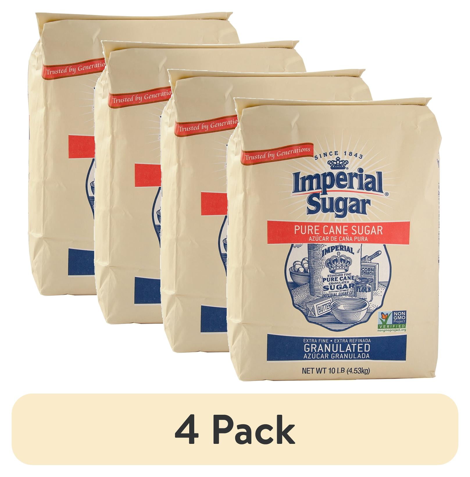 (4 pack) Imperial Extra Fine Granulated Sugar, 10-Pound - Walmart.com