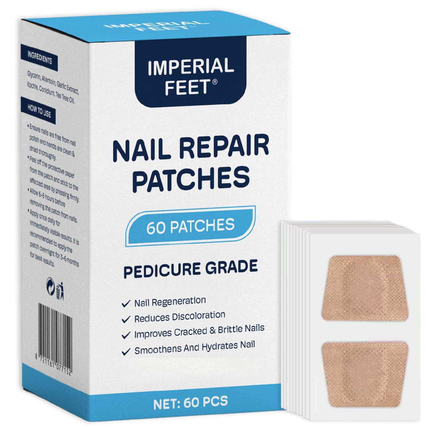 Imperial Feet Nail Repair Patches (PEDICURE GRADE)-Nail Regeneration ...