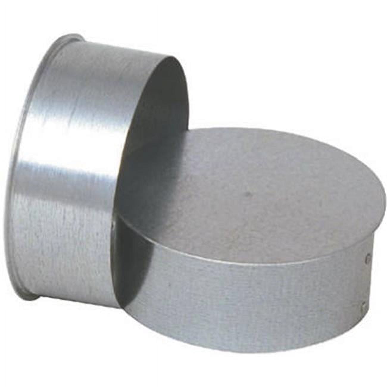 Imperial GV0721 HVAC Duct Pipe Tee Cap/Plug, No Crimp, Galvanized, 3 In ...