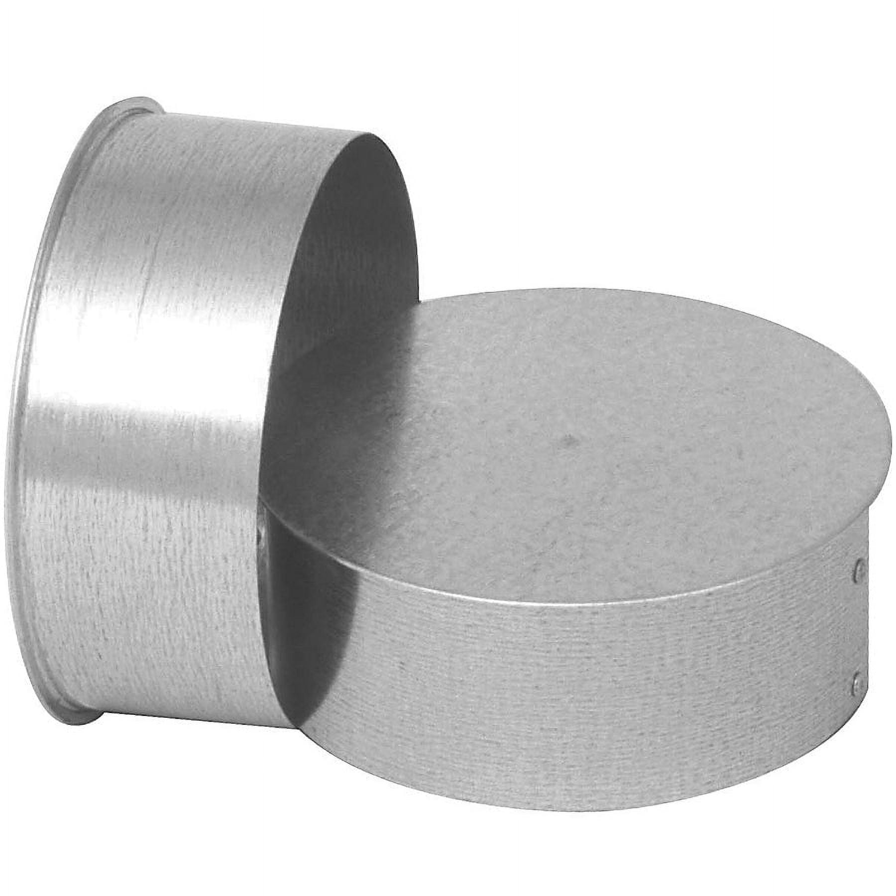 Imperial GV0726 Galvanized Round End Cap/Plug, Big End, 28 Gauge, 8 ...