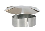 Imperial Manufacturing Rain Cap Adjustable 3" - 4" Galvanized Steel ...
