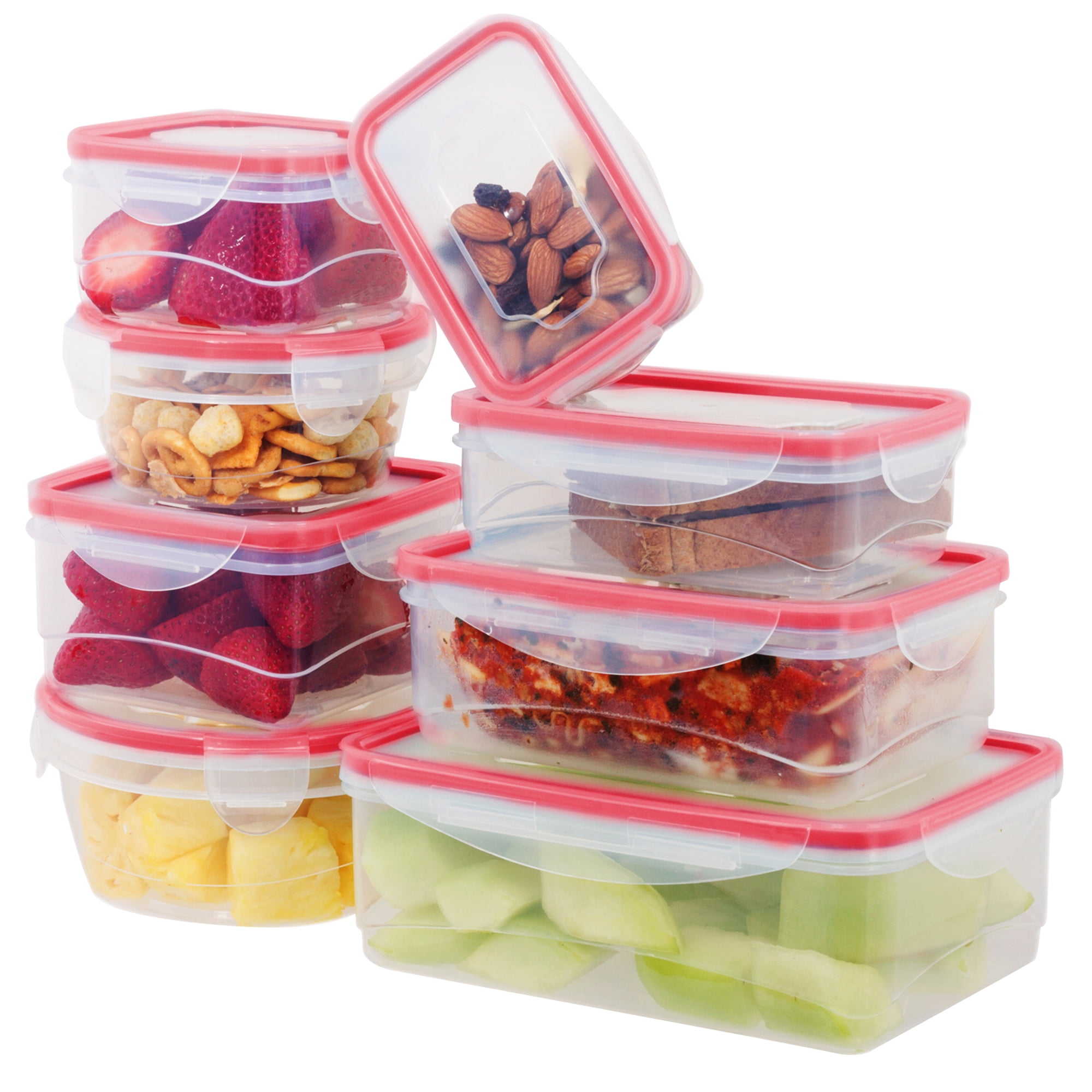 Imperial Home Food Storage Containers, BPA-Free, Microwave Safe ...