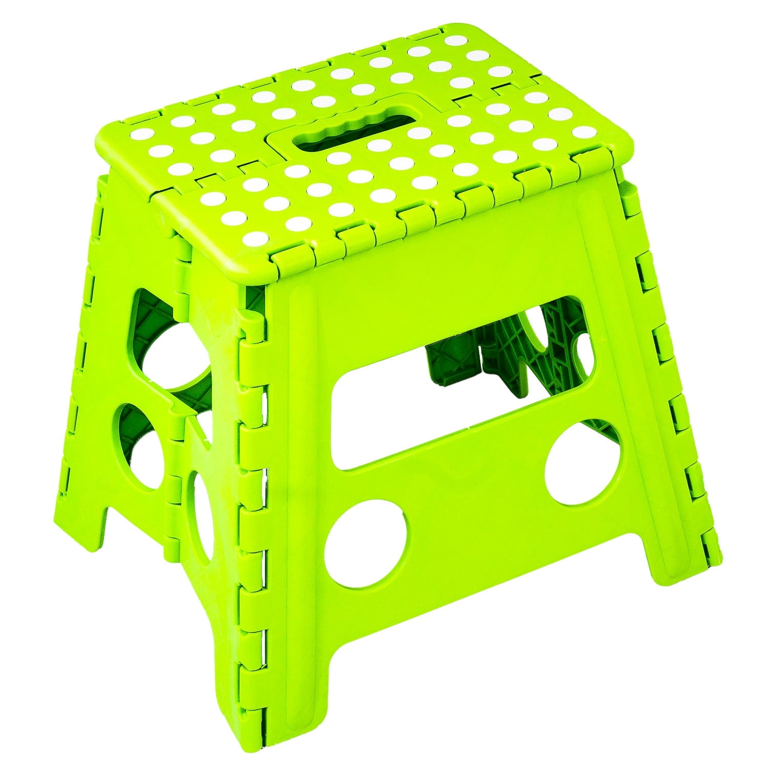 Lexi Home 12” Step Stool Foldable Collapsible Step Stool with Handle ...