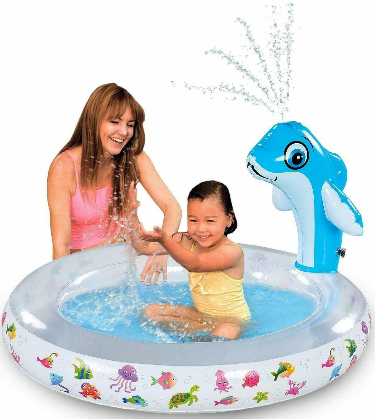 Imperial Home Inflatable Spraying Dolphin Pool Toy - Walmart.com