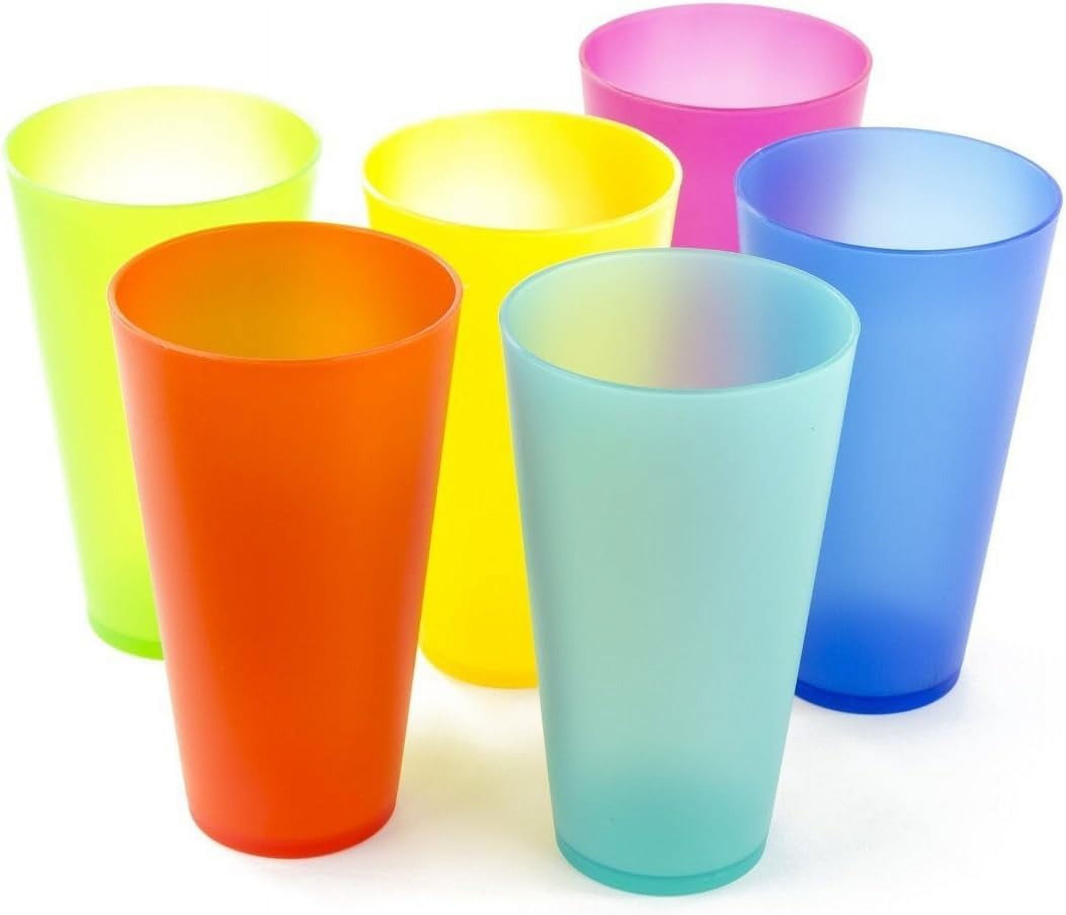 Imperial Home 6-Pack Colored Beverage Sets - Reusable Picnic Drinking ...