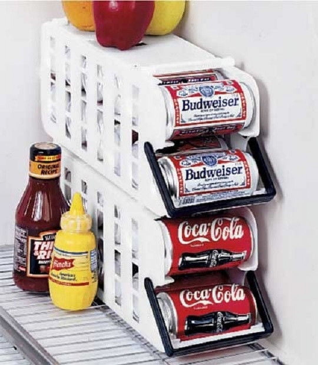 Imperial Home Stackable Can Dispenser, Durable Plastic Holder Rack ...