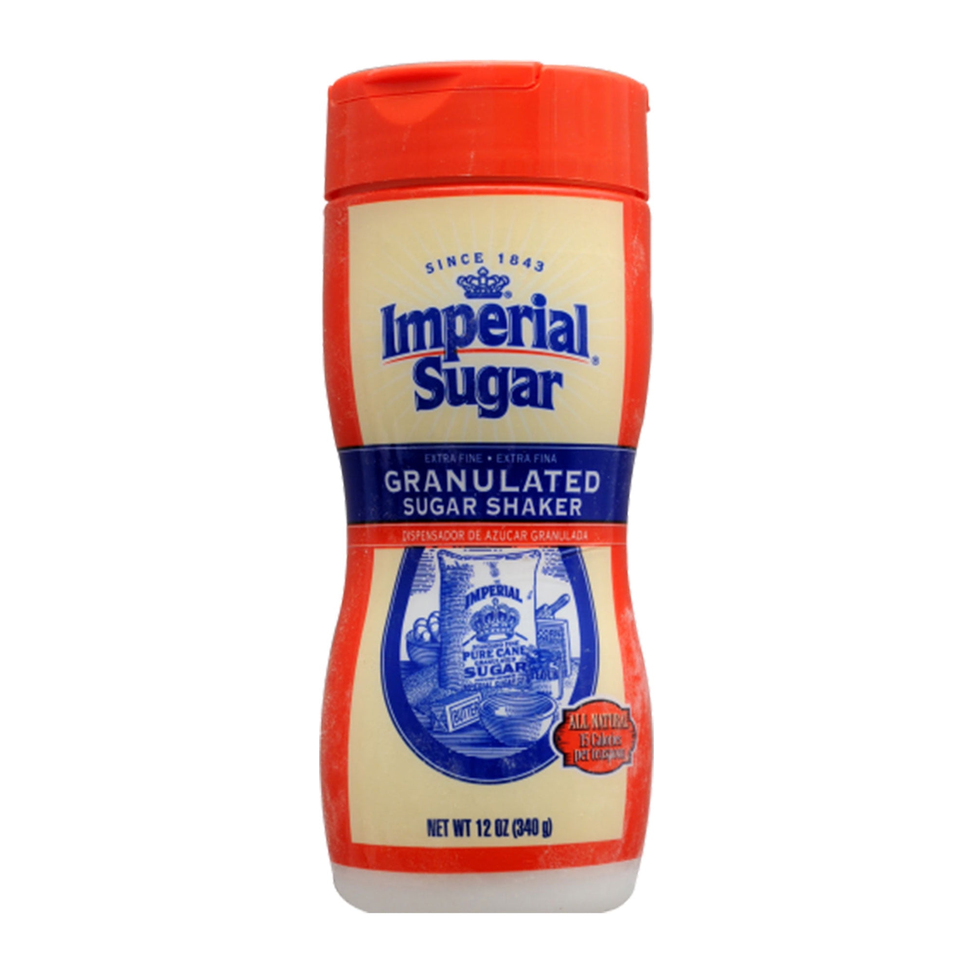 Imperial Sugar Shaker Dispenser Lid, Extra Fine Granulated, 12 oz ...