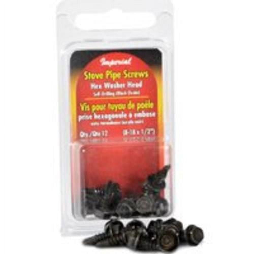 Imperial KK0170 Stove Pipe Screws Hex, 12 Piece - Walmart.com