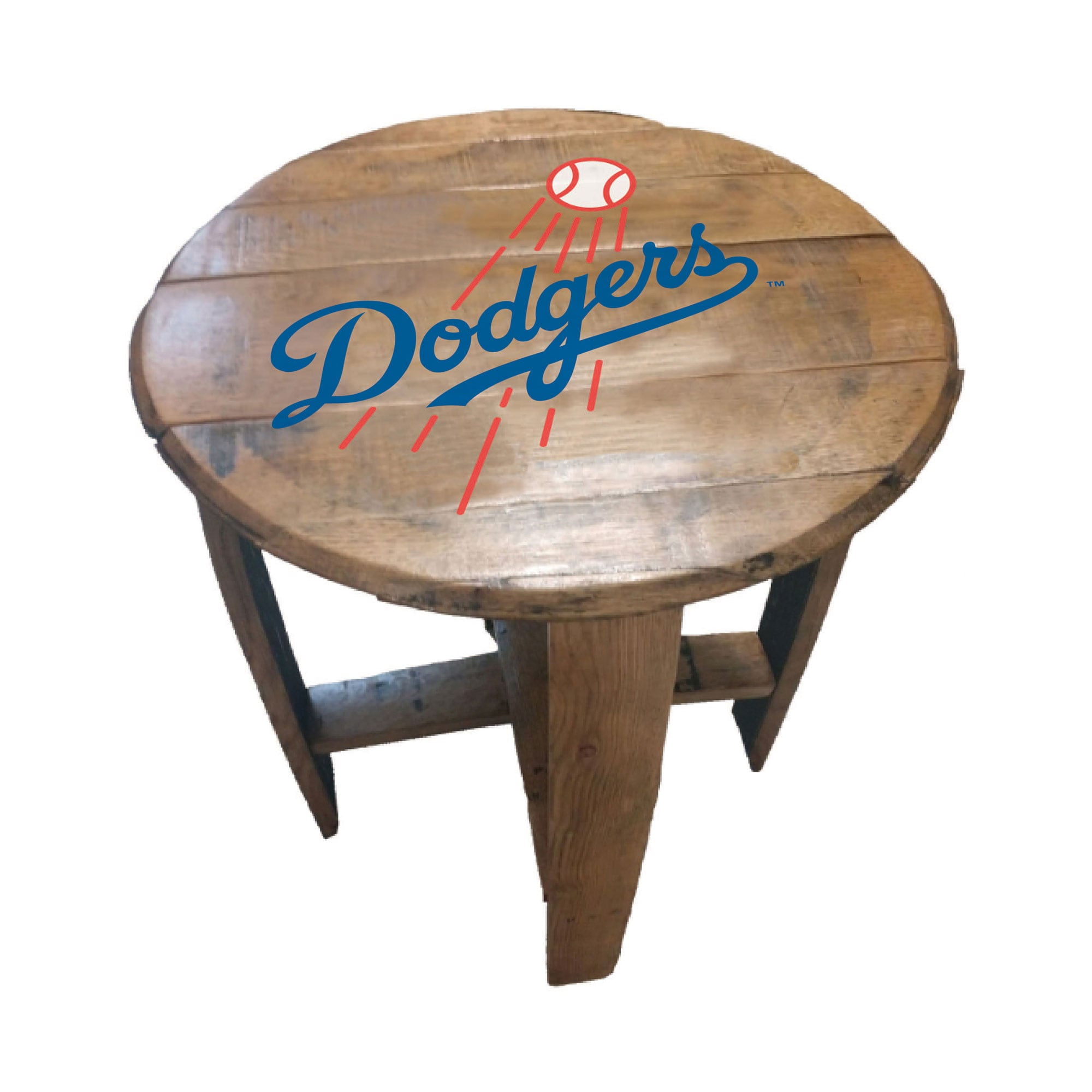 Imperial Los Angeles Dodgers Oak Barrel Table - Walmart.com
