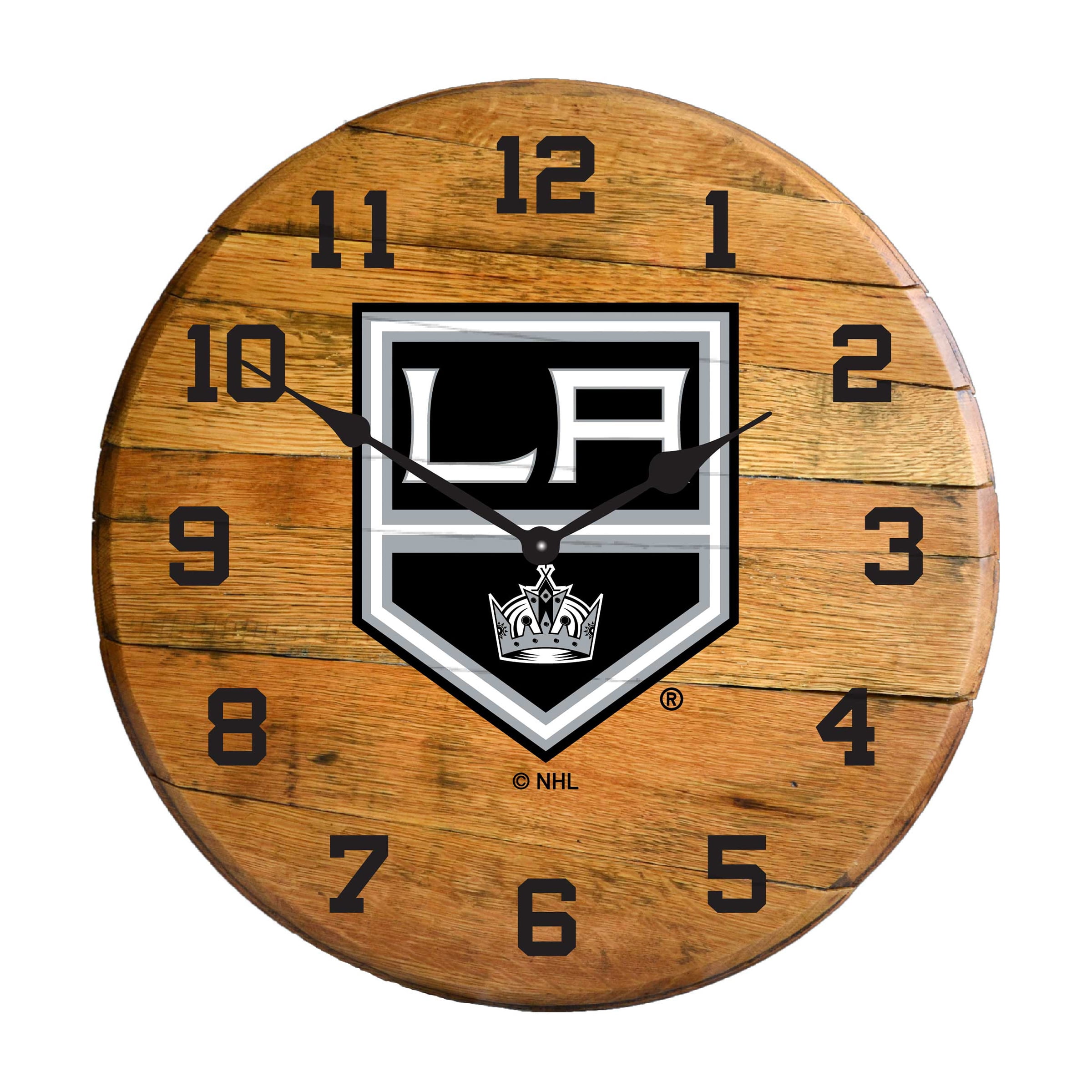 Imperial Los Angeles Kings Oak Barrel Clock - Walmart.com