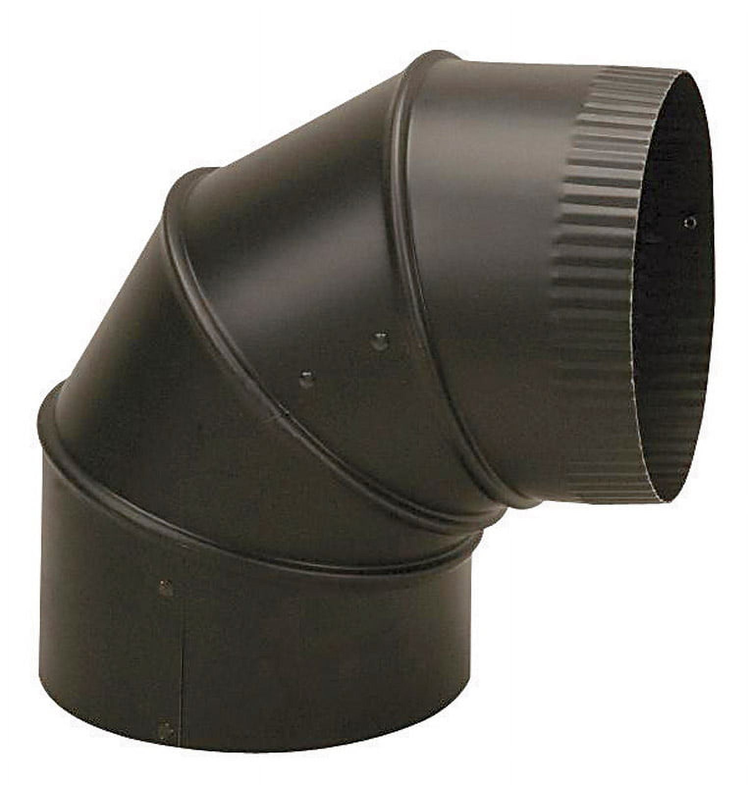 Imperial Manufacturing Group BM0016 8" Black 90° Adjustable Stovepipe ...