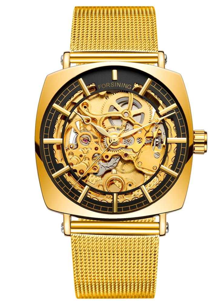 Imperial Mens Mechanical Watch Automatic Selfwind Skeleton Movement ...