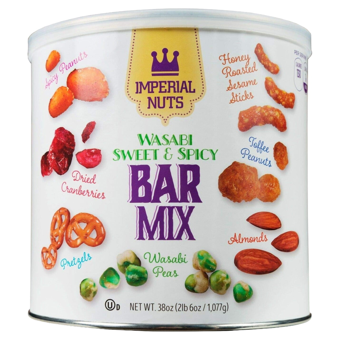 Imperial Mixed Nuts Bar Mix - Tasty Nut Snack for Any Occasion - Wasabi ...
