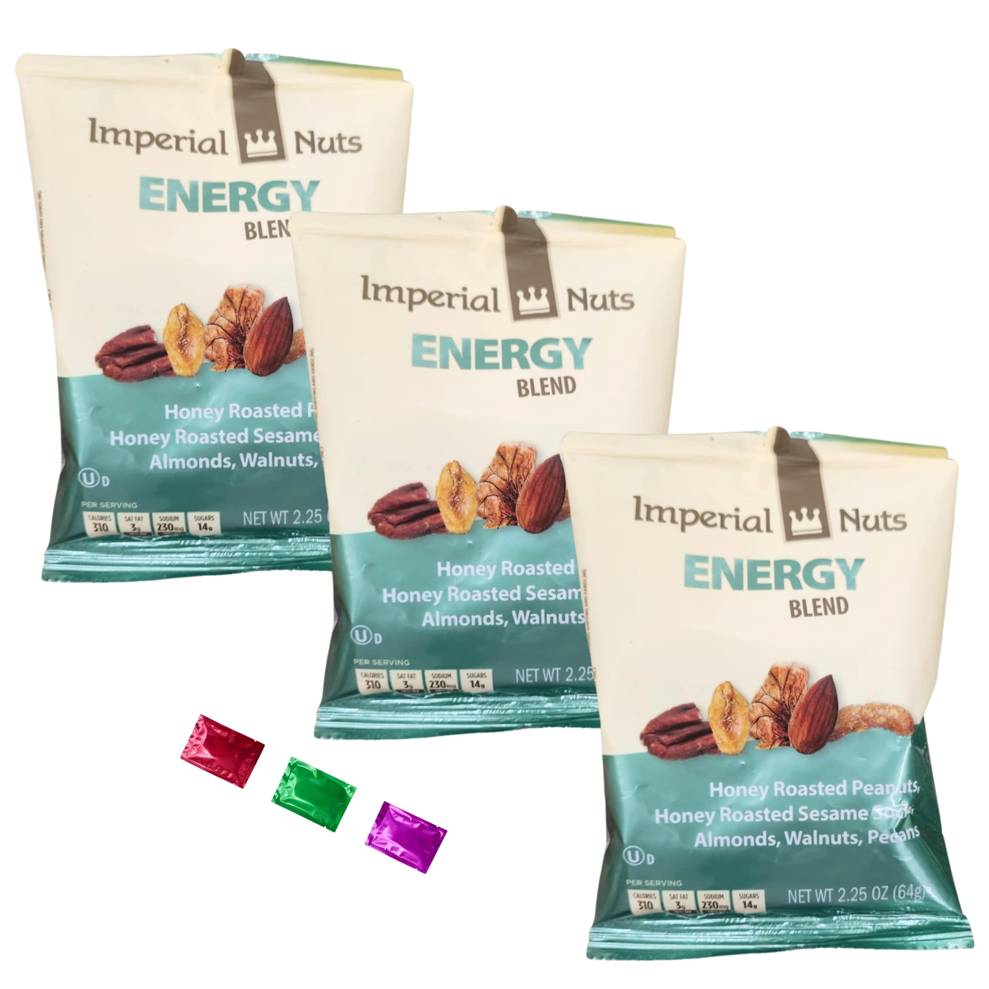 Imperial Nuts Energy Blend Snack Mix 2.25 Oz 3 Packs, Healthy Trail Mix ...