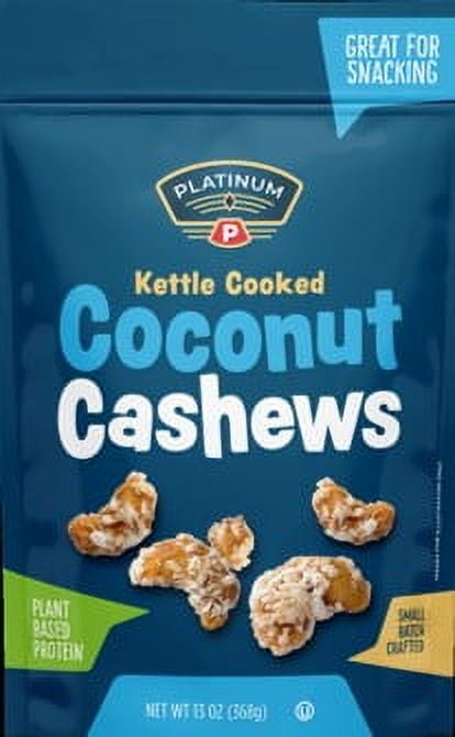 Imperial Nuts, Platinum, Kettle Cooked Coconut Cashews, 13 oz ...