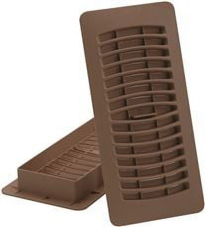 Imperial 4X10 In. Plastic Floor/Ceiling Register, Brown, Rust-Proof ...